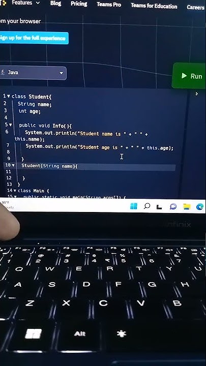 Parameterized Constructor In Java Java Javatutorial Coding Programming Shorts