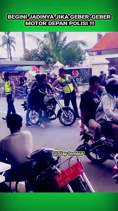 geber-geber motor di jalan raya polisi langsung menghampiri😱#bravo #shorts #short # ...