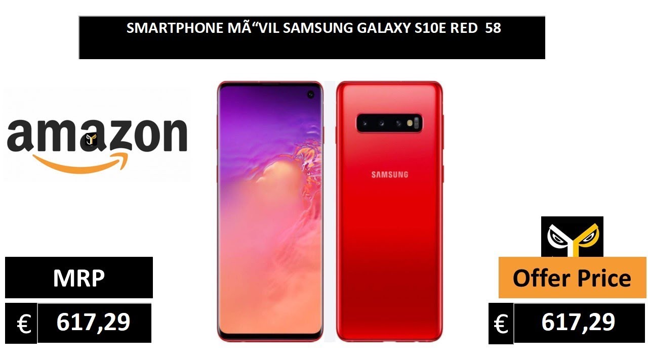 SMARTPHONE MÃ“VIL SAMSUNG GALAXY S10E RED 58 - YouTube