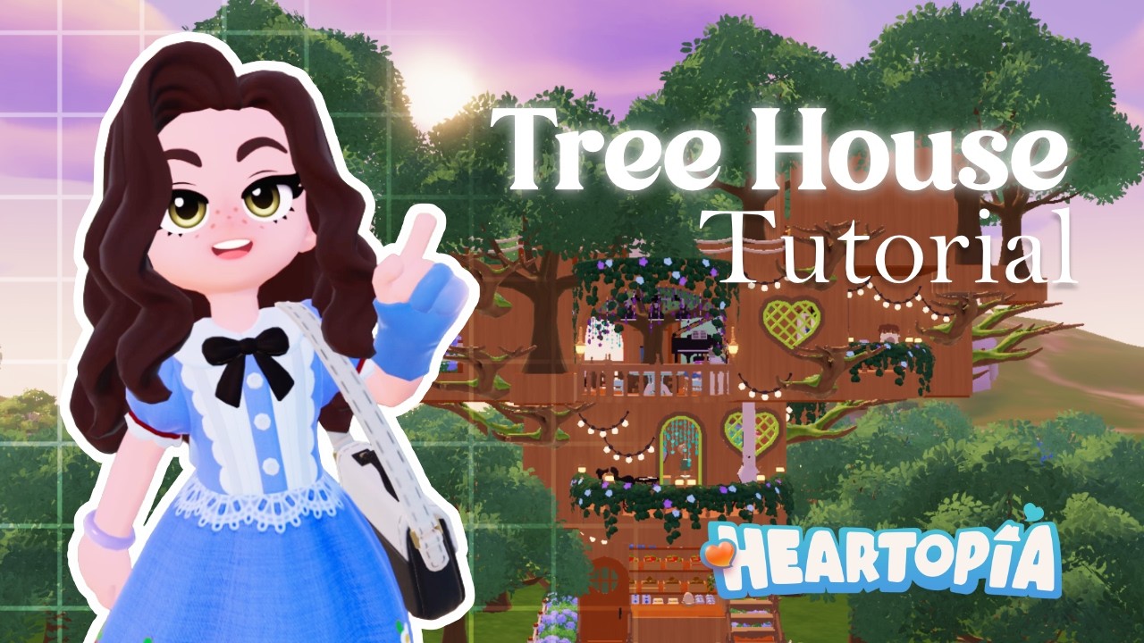 Mega Heartopia Treehouse Build – Relaxing ASMR Tutorial 🌳 - YouTube