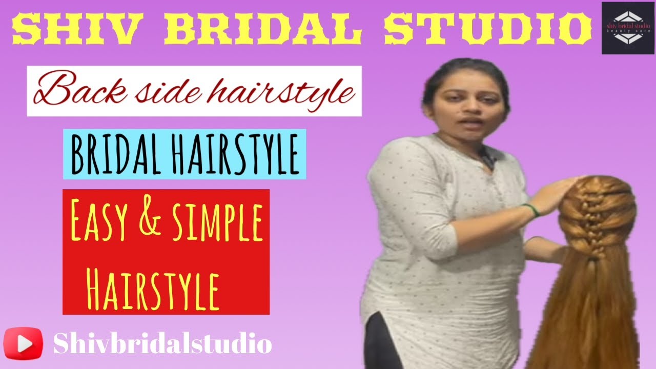 Back side hairstyle || hairstyle kaise karen || easy & simple hairstyle ...