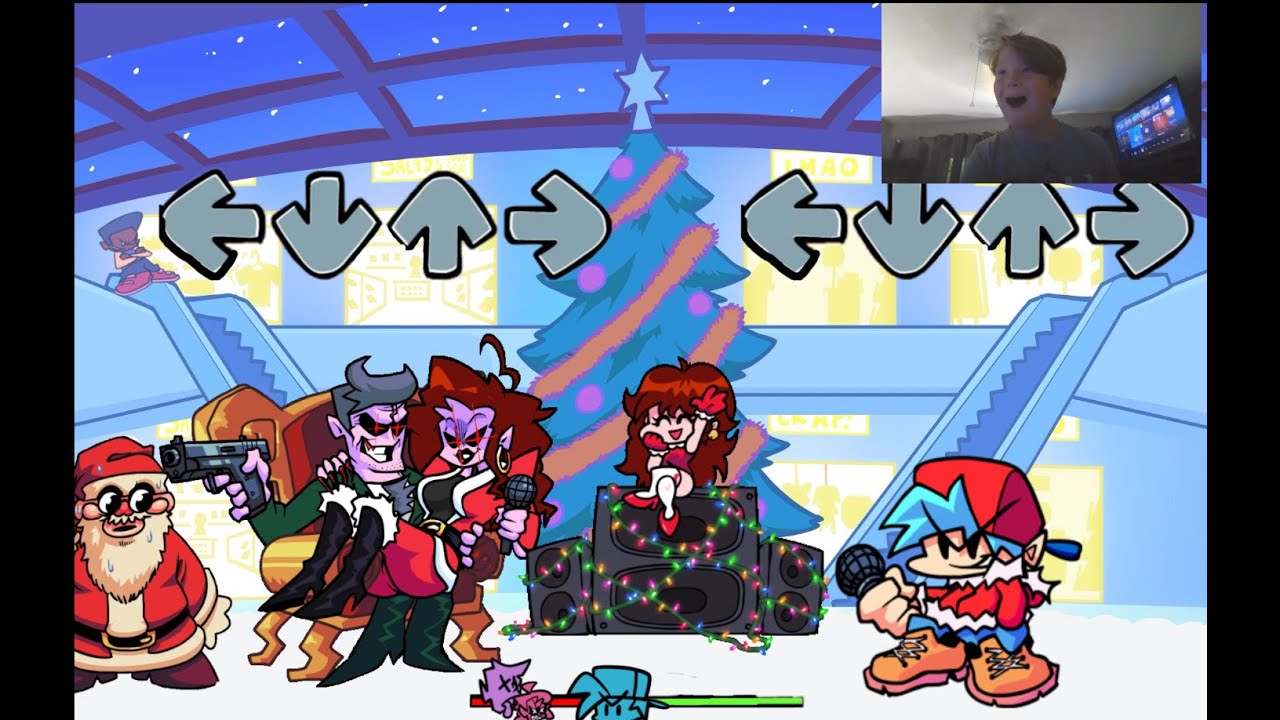playing friday night funkin week 5! - YouTube