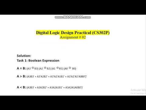 CS302P - DIGITAL LOGIC DESIGN PRACTICAL ASSIGNMENT SOLUTION - YouTube