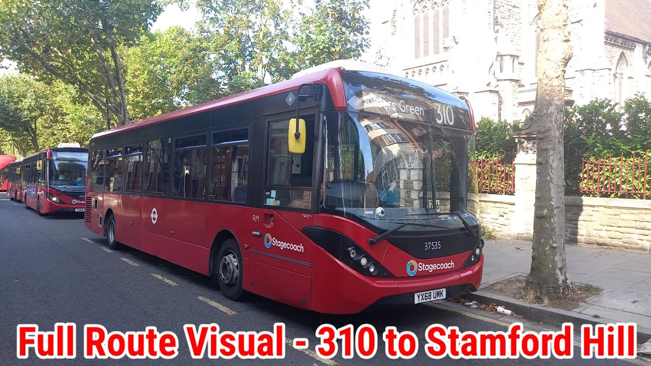 Full Route Visual | London Bus Route 310 - Golders Green to Stamford ...