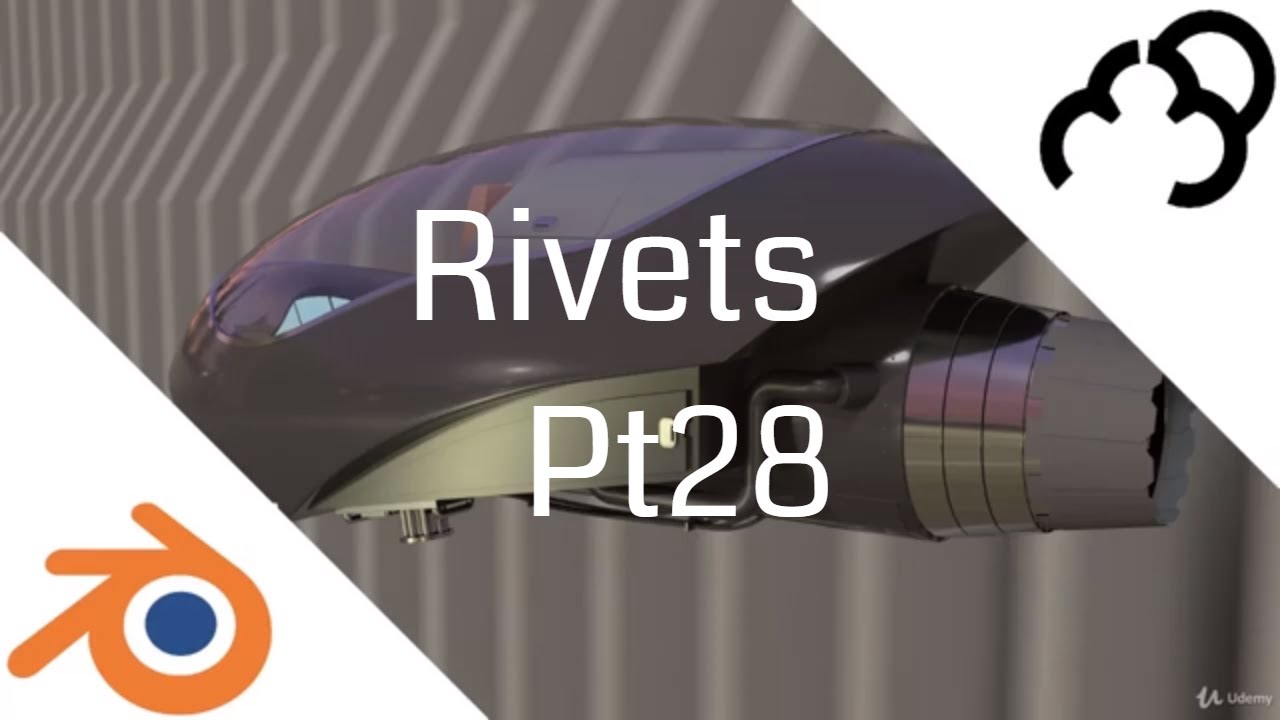 Rivets - Create a Scifi Spaceship in Blender - Tutorial Pt 28 - YouTube