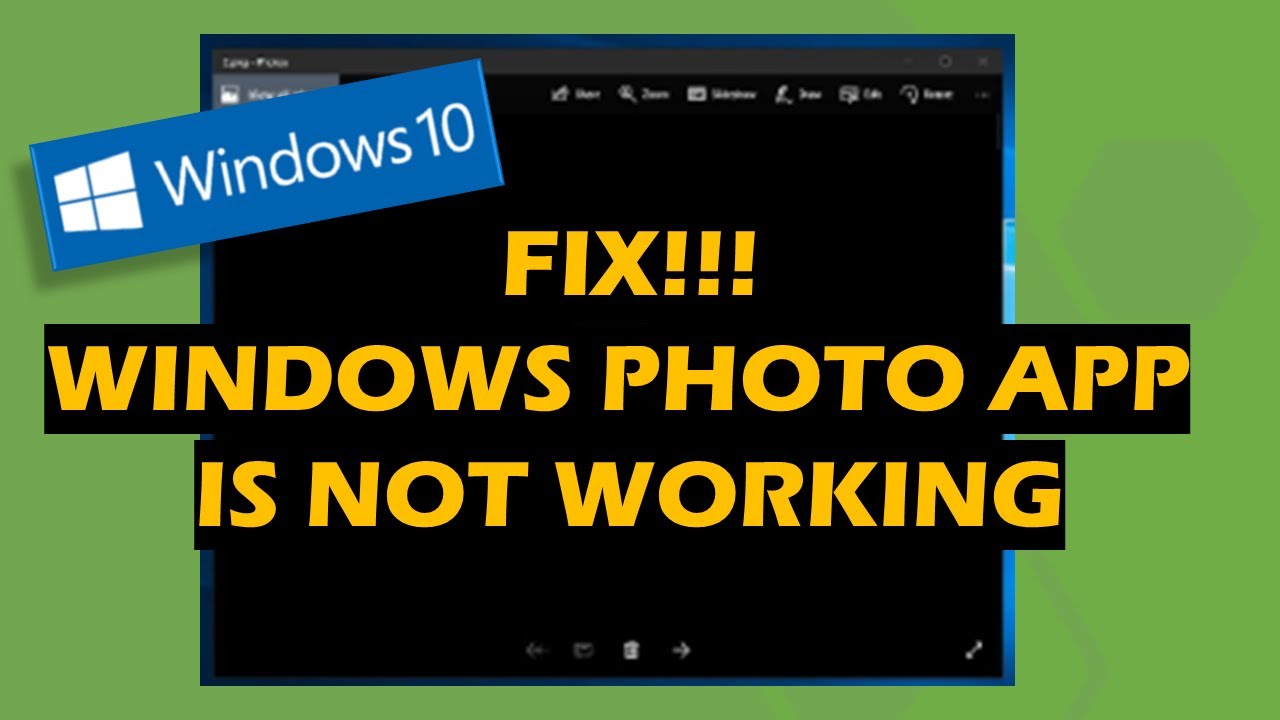 Fix What To Do When The Windows Photo App Is Not Working YouTube fix-what-to-do-when-the-windows-photo-app-is-not-working-youtube