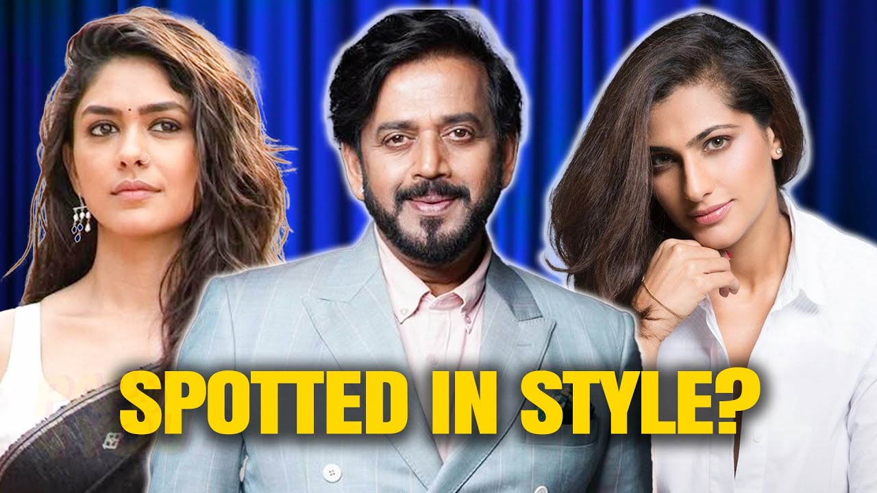 Mrunal Thakur Flaunt Hairstyle , Ravi Kishan in Masti Mode ,& Kubbra ...