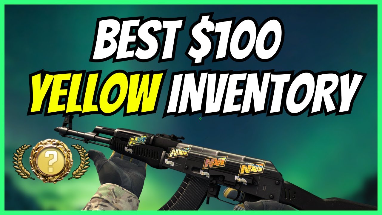 BEST YELLOW CS:GO INVENTORY FOR $100! Insane Cheap Yellow CSGO Skins ...