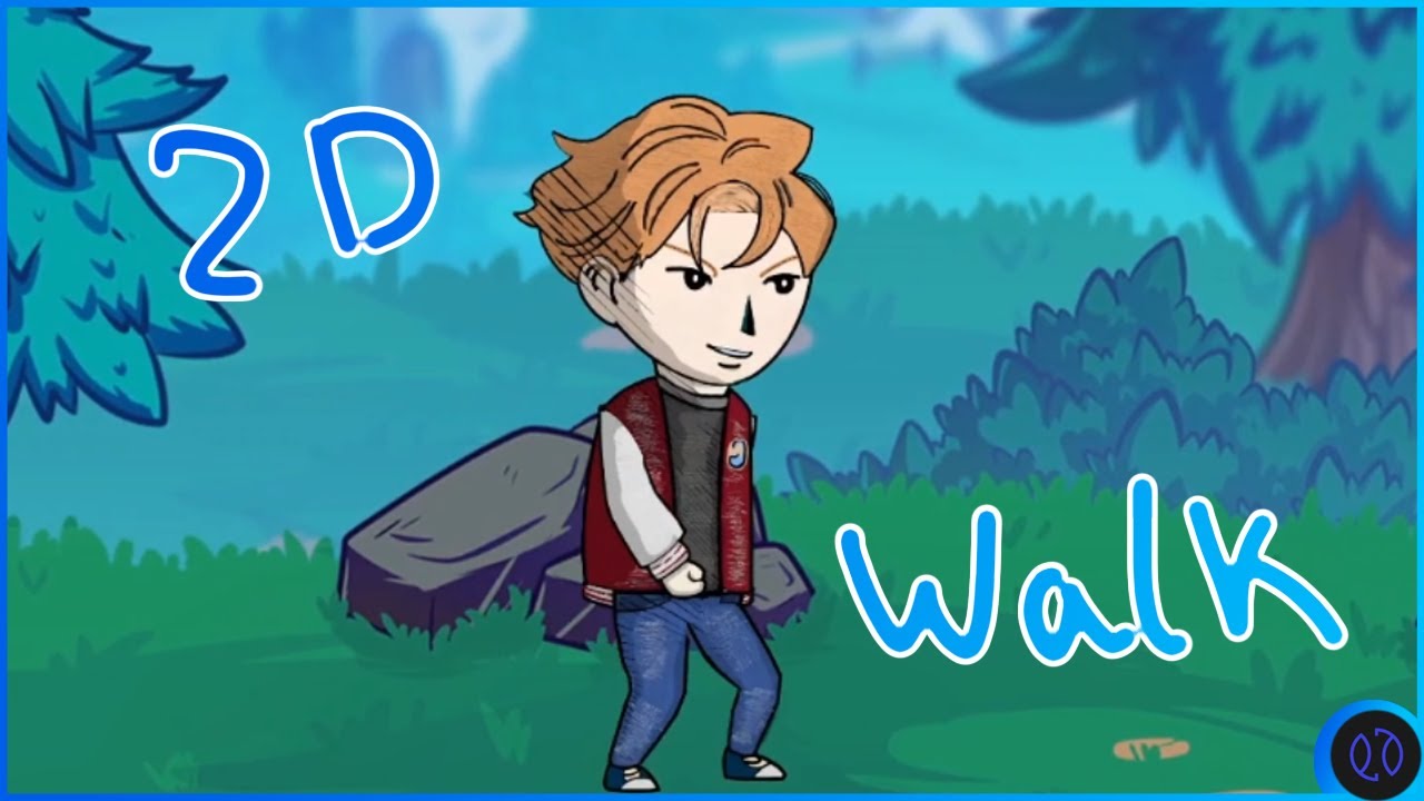 2D walk cycle animation simple style [reference] - YouTube
