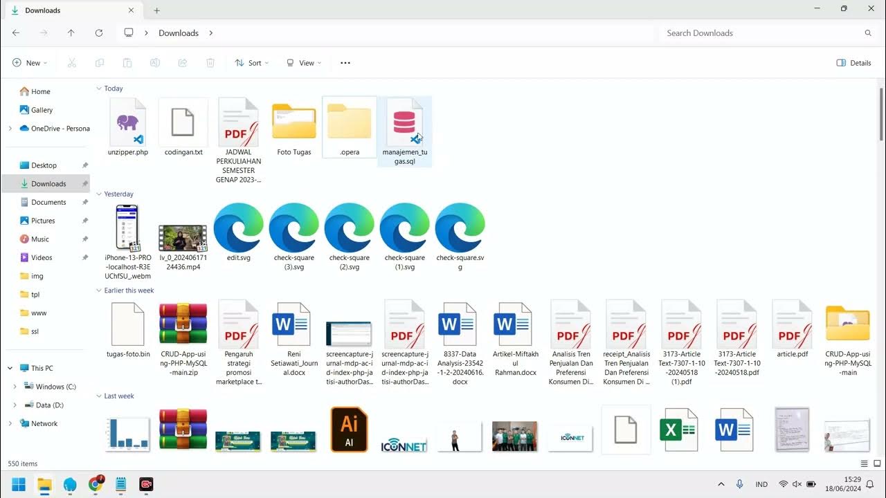 Project UAS Pemrograman Web I | Website CRUD Tugas Kuliah PHP MySQL - YouTube
