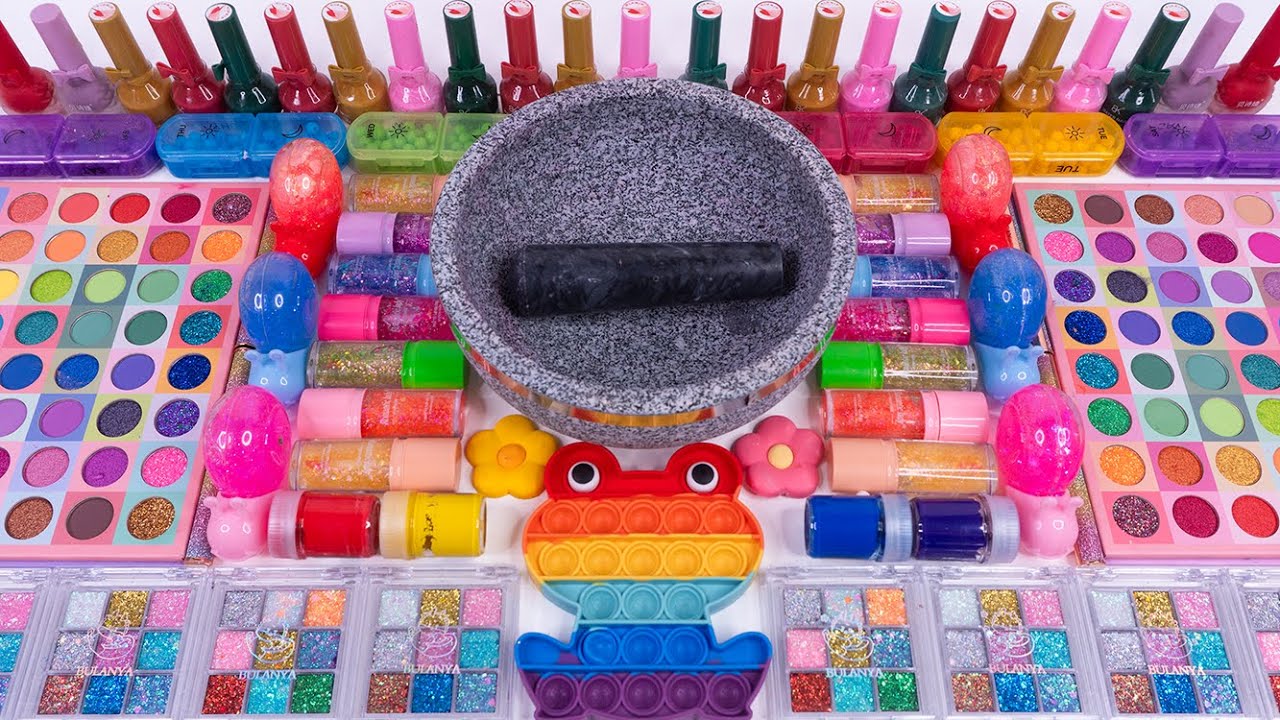 Satisfying Video How To Make Snails Bathtub Slime Mixing Glitter ...