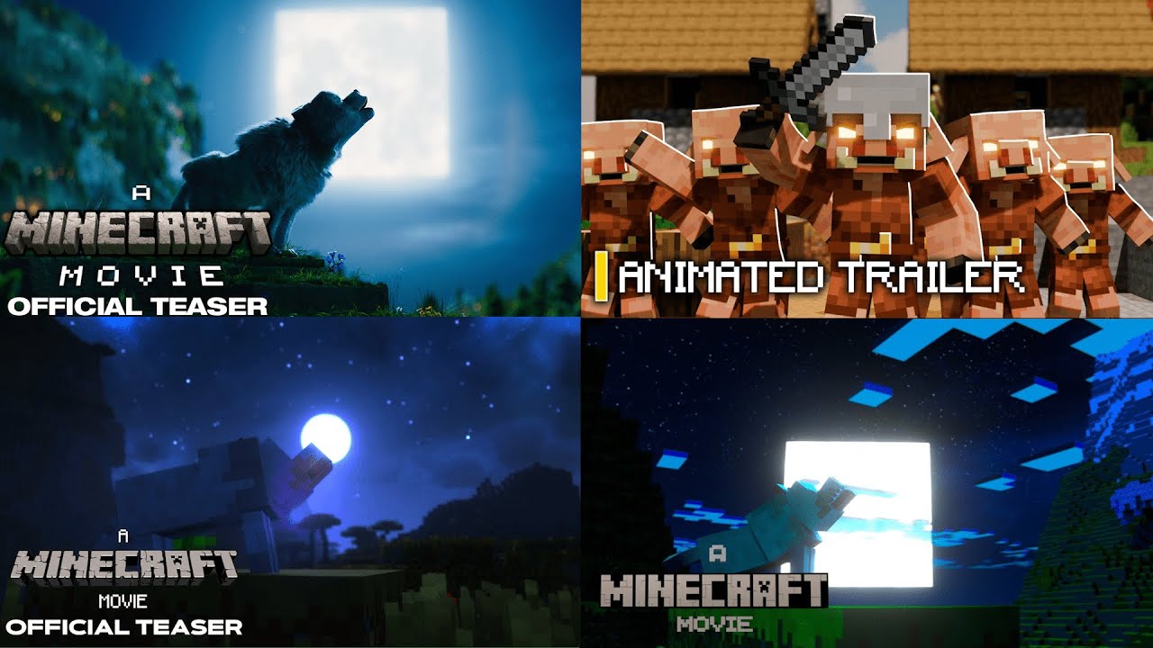 A Minecraft Movie Teaser Ulitemate Comparison - YouTube