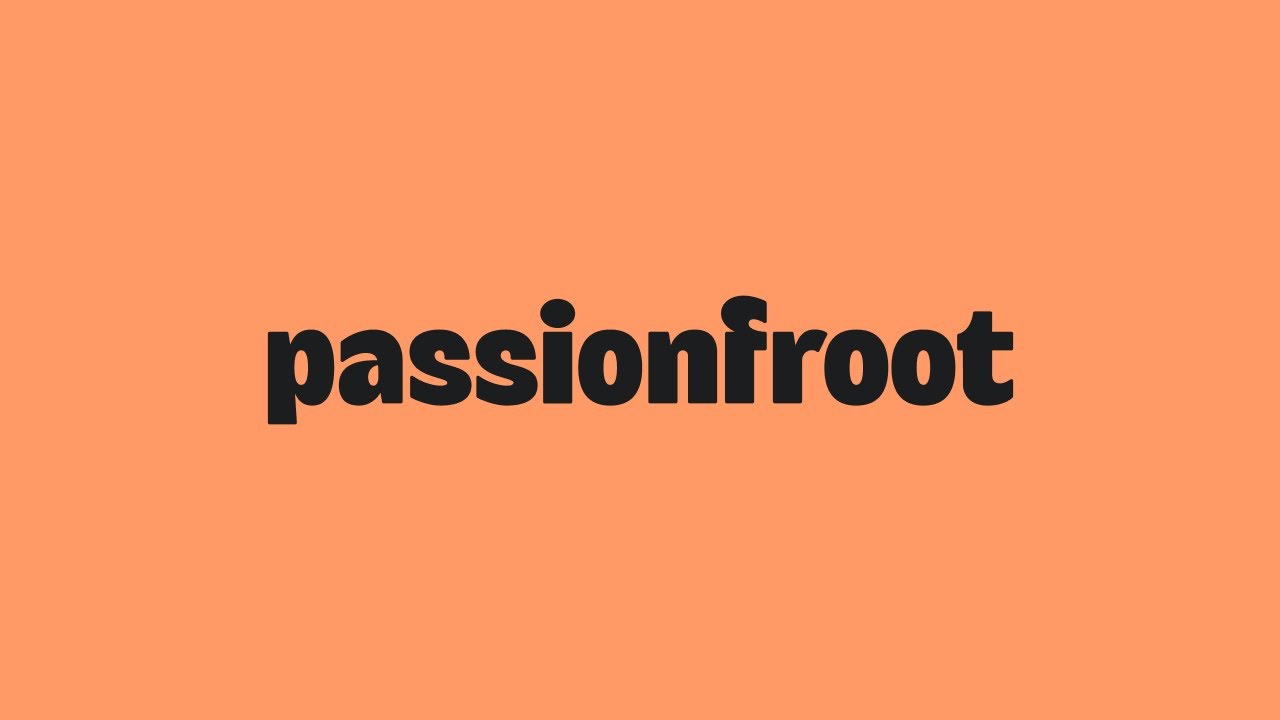 Introducing Passionfroot - YouTube