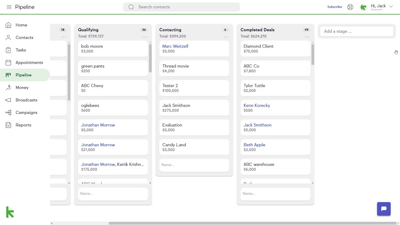 Get started with Keap—sales pipeline - YouTube