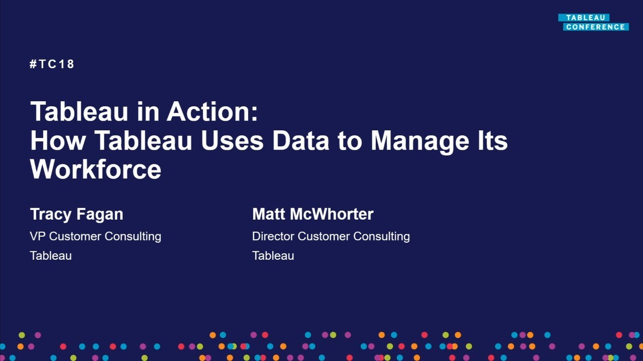 Sales @Tableau | How Tableau uses data to manage its workforce - YouTube