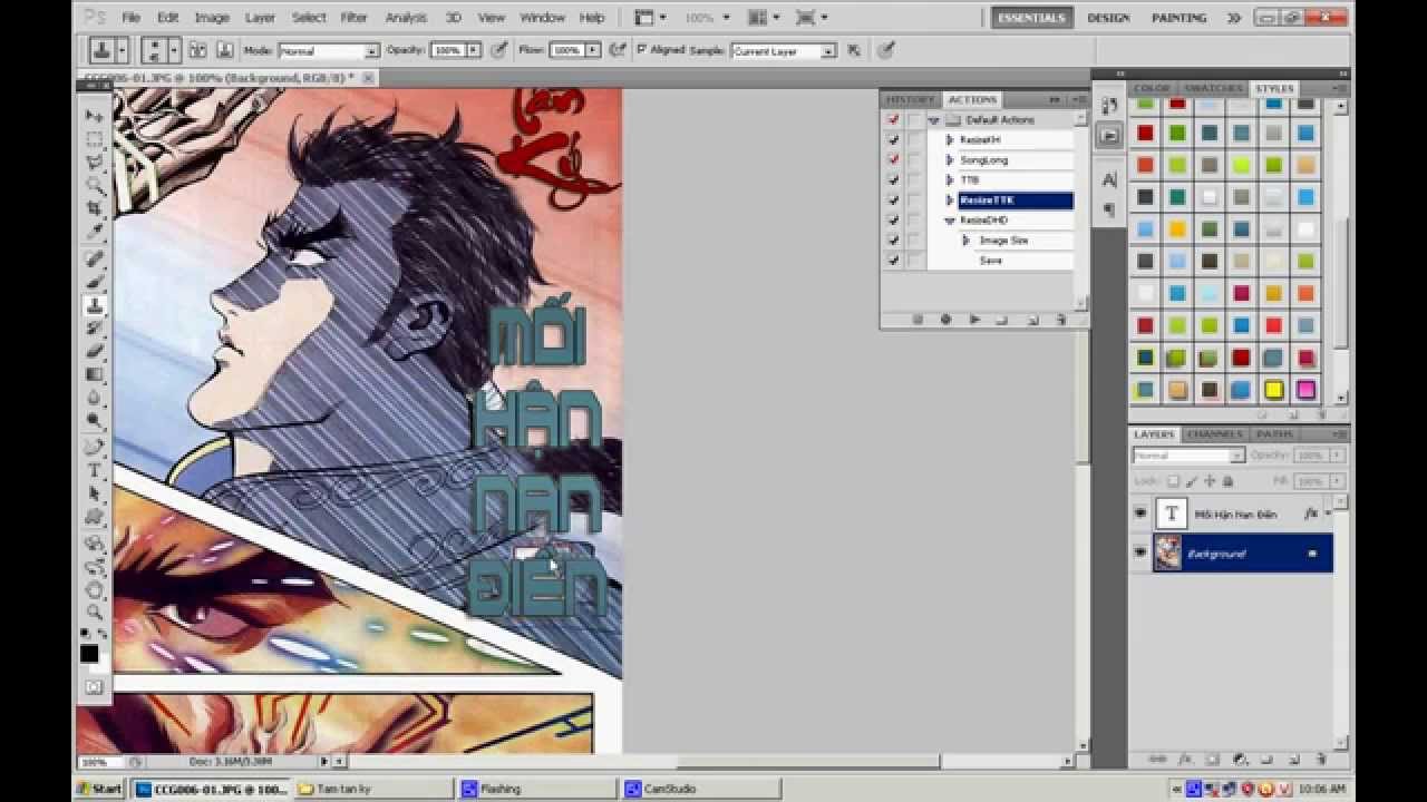 [EDIT MANGA TUTORIAL] - Hướng dẫn Clone Text ngoài khung thoại - YouTube