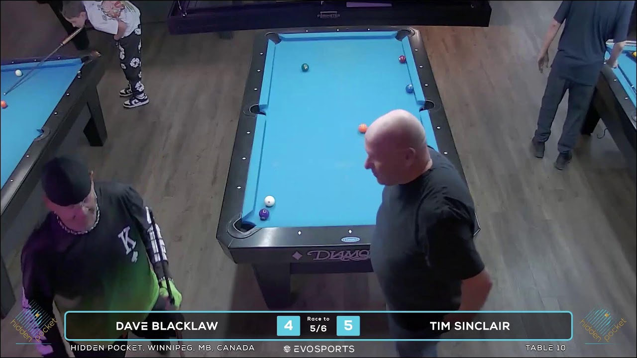 DAVE BLACKLAW vs TIM SINCLAIR - HIDDEN POCKET - TABLE 10 | EvoSports - YouTube
