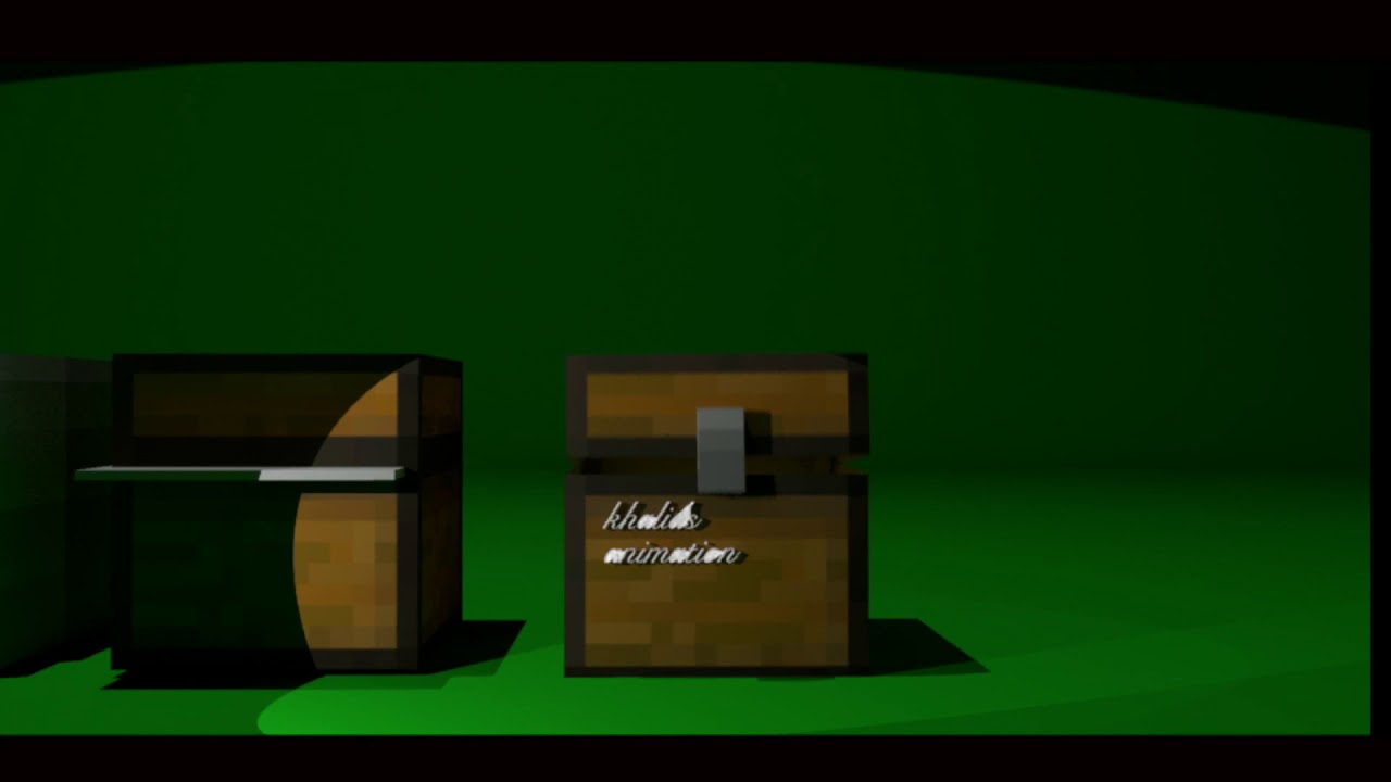 Minecraft chest CGI - YouTube