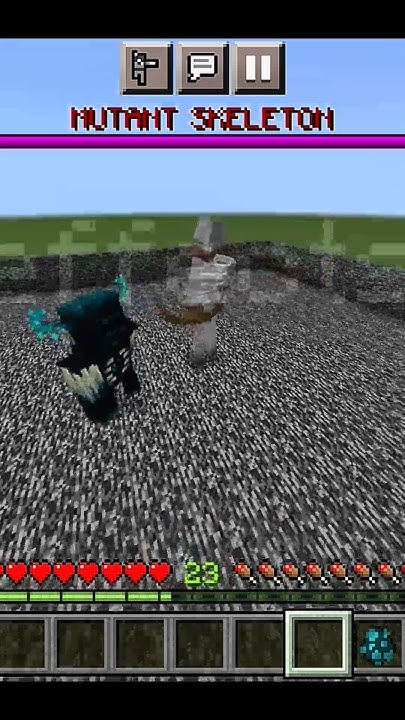 Warden Vs Mutant Skeleton Minecraft Minecraft Shorts Youtube