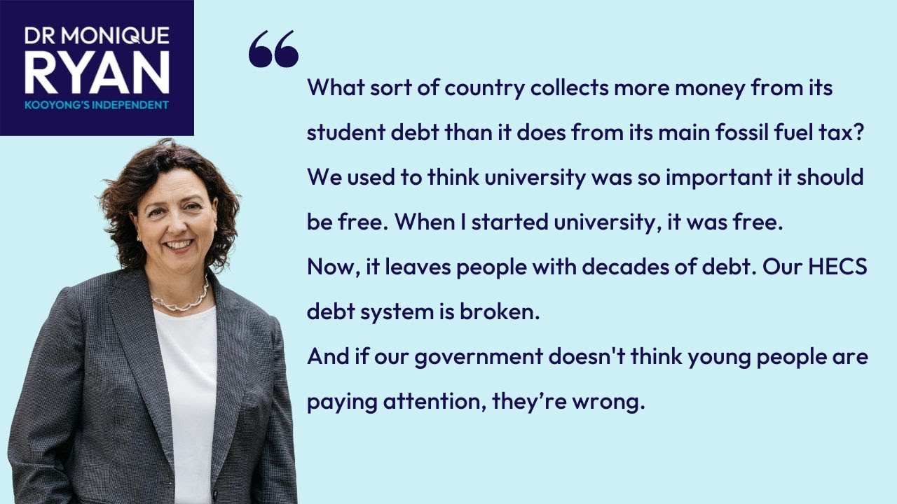 Monique Ryan MP, HECS - YouTube