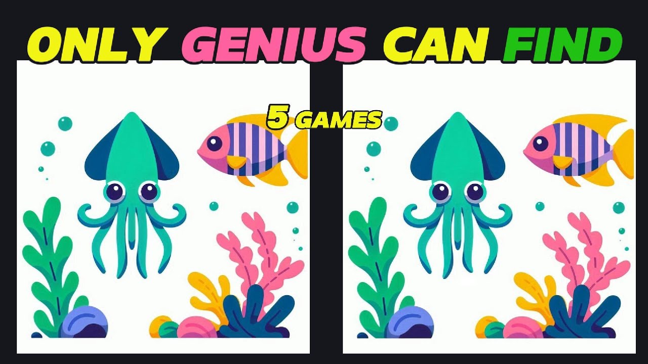 ONLY GENIUS CAN FIND. #findthedifference #dementiaprevention - YouTube