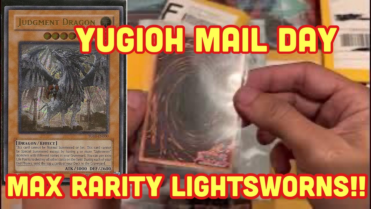 I just bought MAX RARITY Lightsworn!! Ultimate Rare Judgment Dragon ...