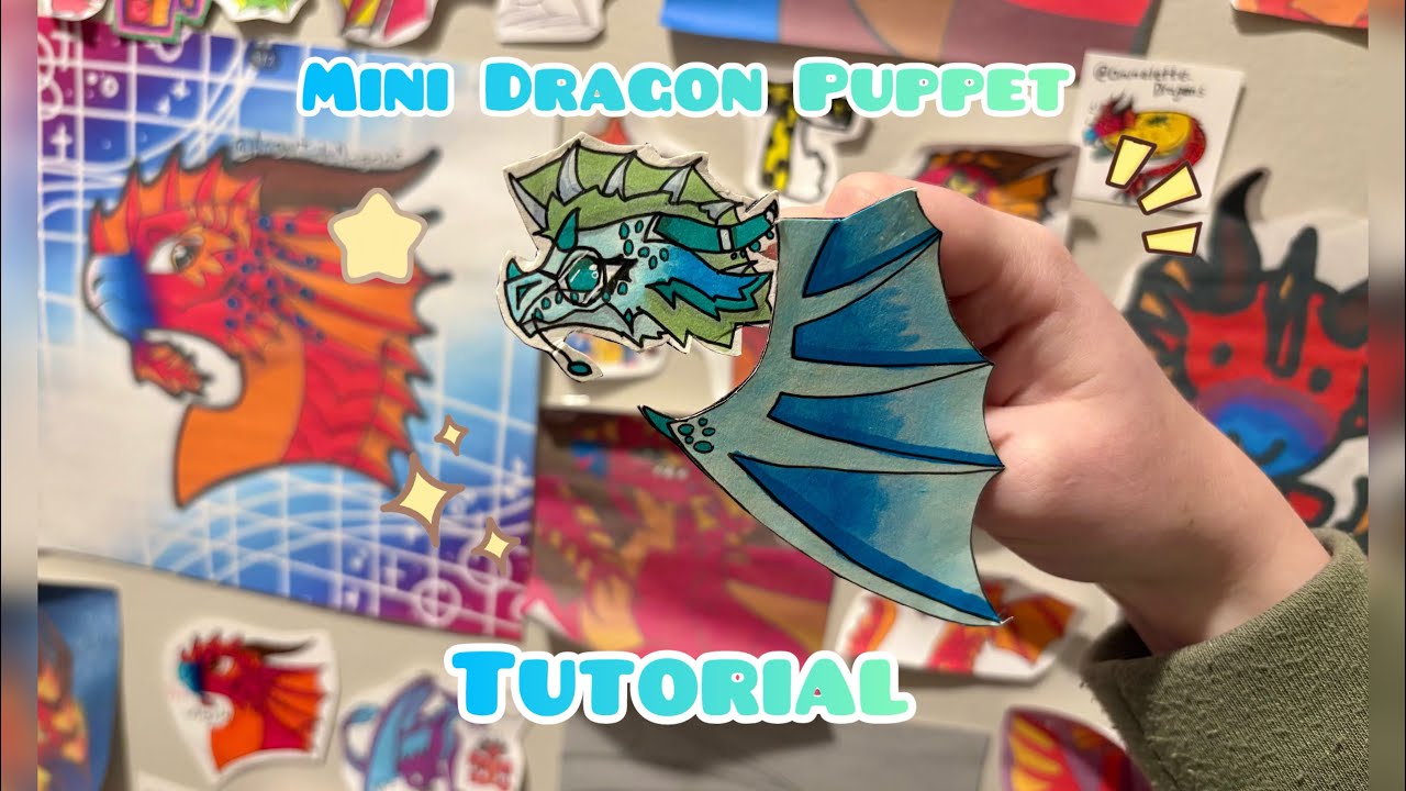 Mini Dragon Puppet Tutorial // How to make a mini dragon puppet! - YouTube