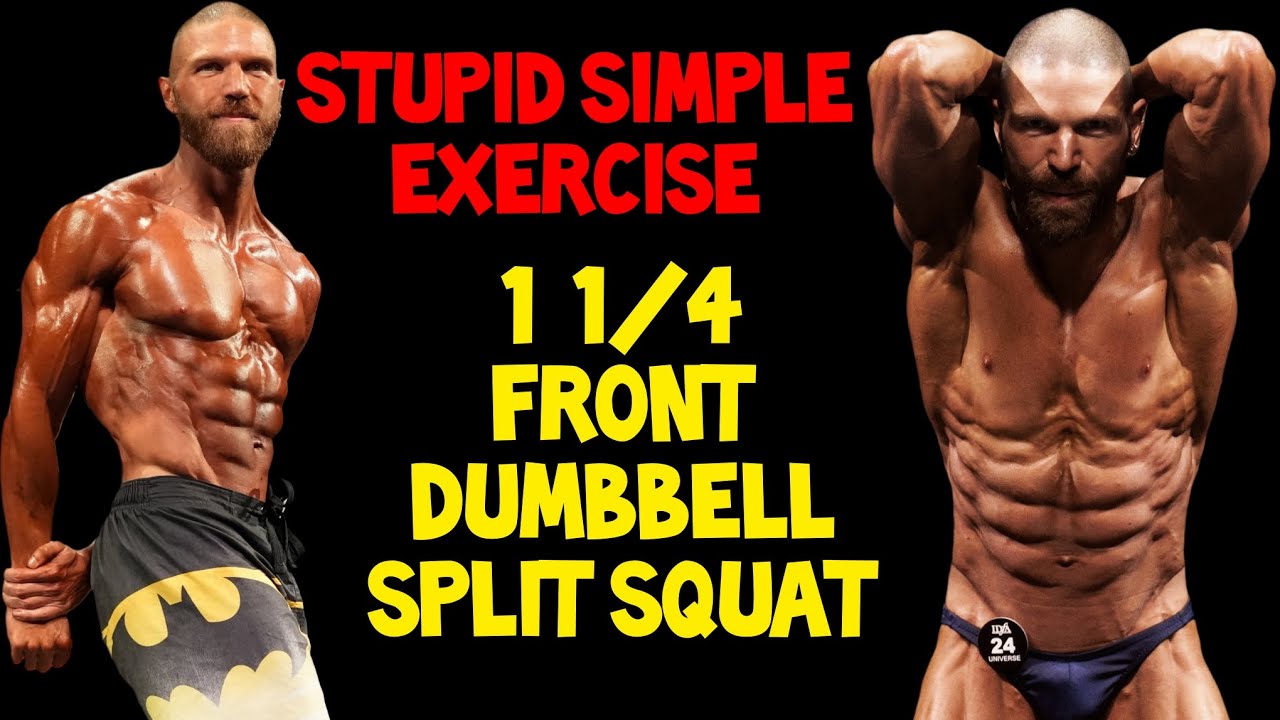 Get MORE QUAD ACTIVATION with the 1 1/4 Front Dumbbell Split Squat ...