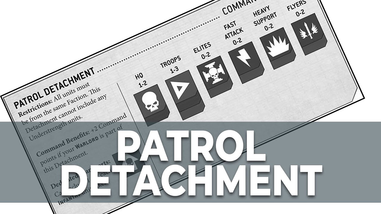 NEW DETACHMENT | PATROL CP SPEND *9TH EDITION* WARHAMMER 40K - YouTube
