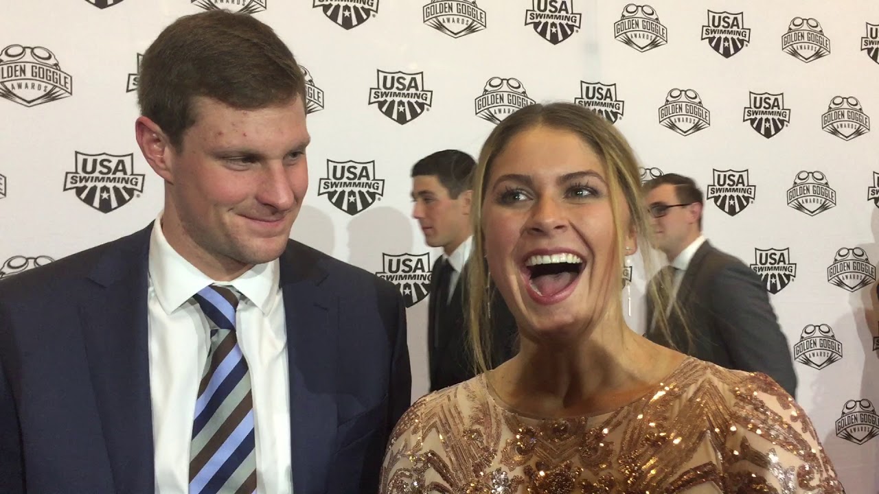 Elizabeth Beisel on the Golden Goggles red carpet - YouTube