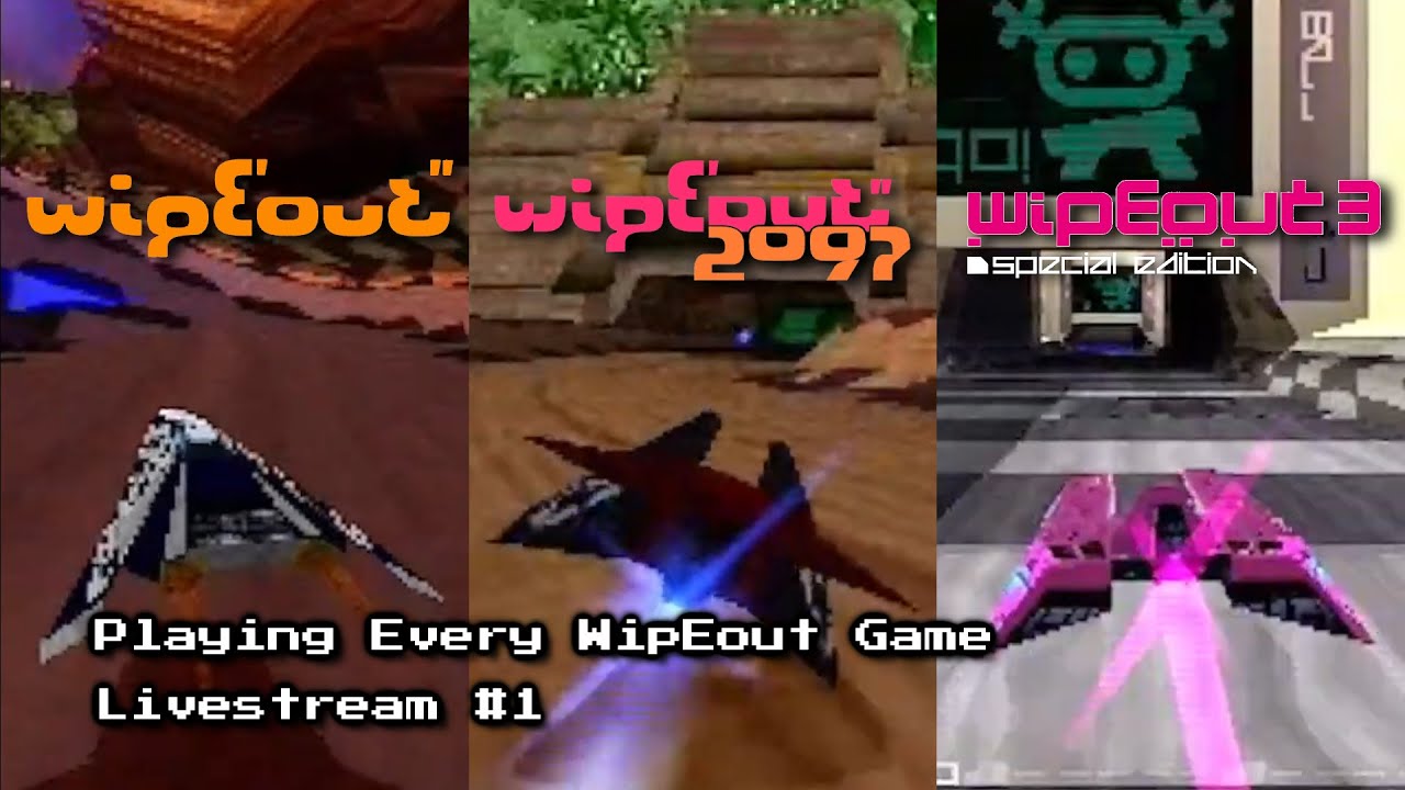 Playing Every WipEout Game on Stream (Part 1 - First Three Games ...