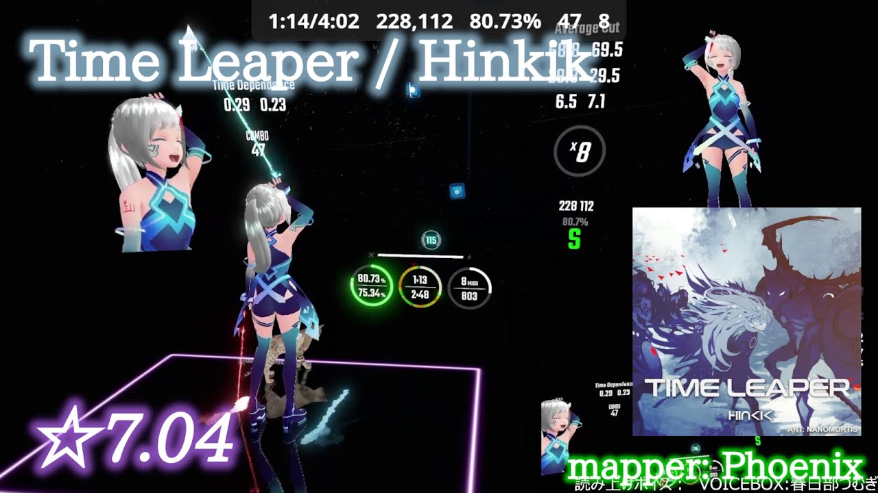 【ビートセイバー】Time Leaper - Hinkik (Expert+ ranked ☆7.04)【A】 - YouTube