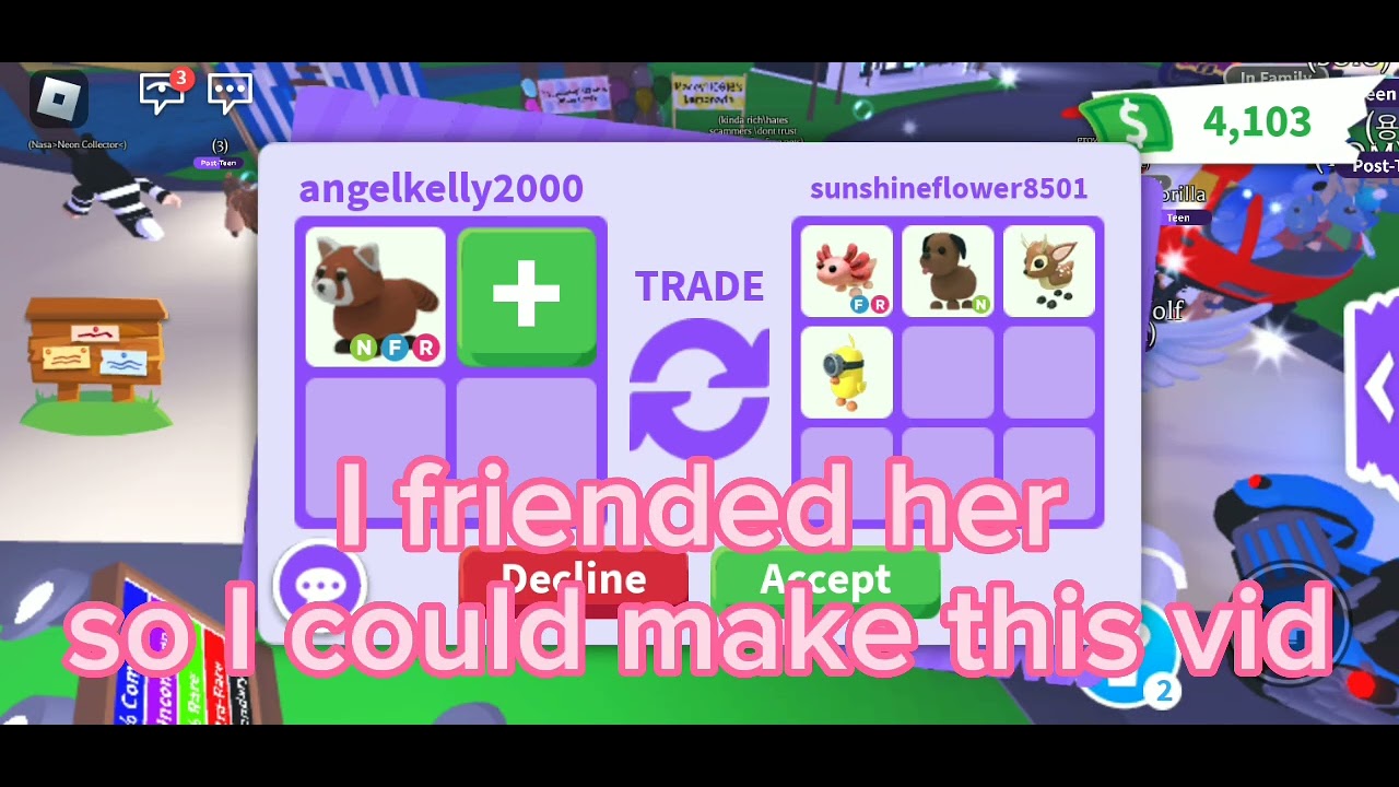 offers I got for my nfr red panda I was in a normal server so that's ...