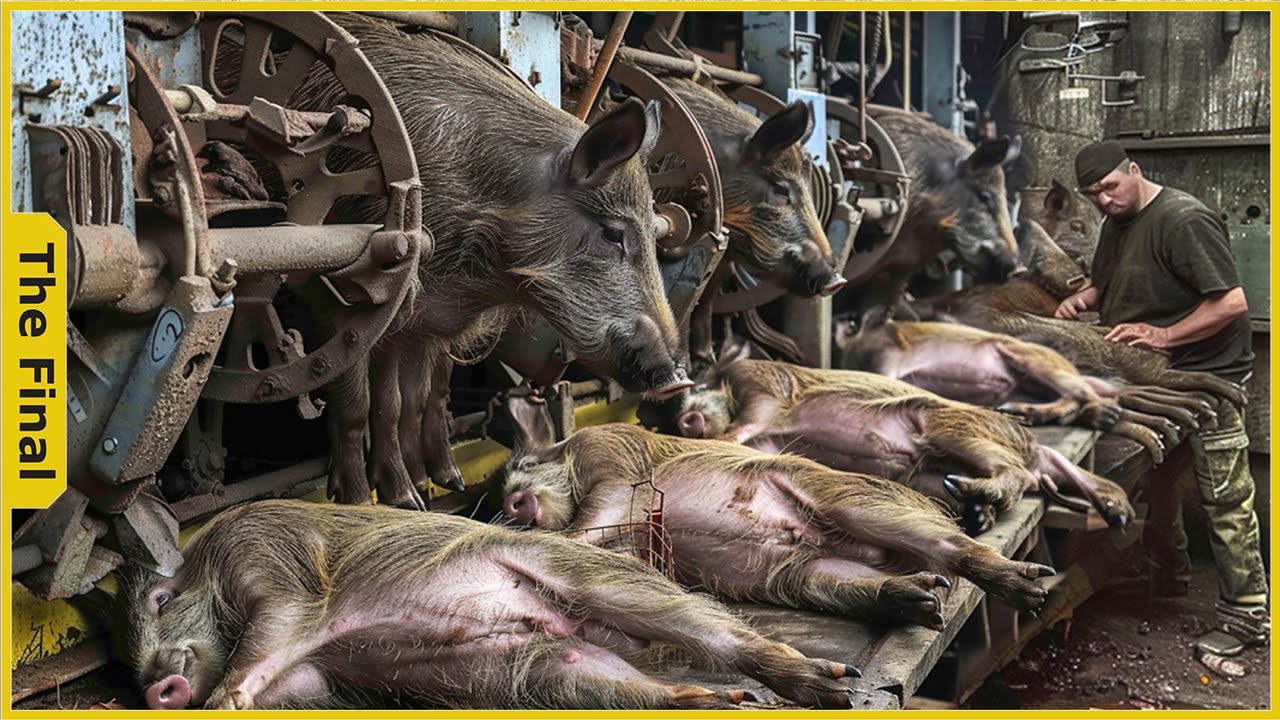 The Horrifying Truth Inside The World's Largest Wild Boar Processing ...