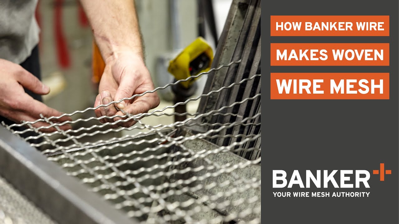 How Banker Wire Makes Woven Wire Mesh - YouTube