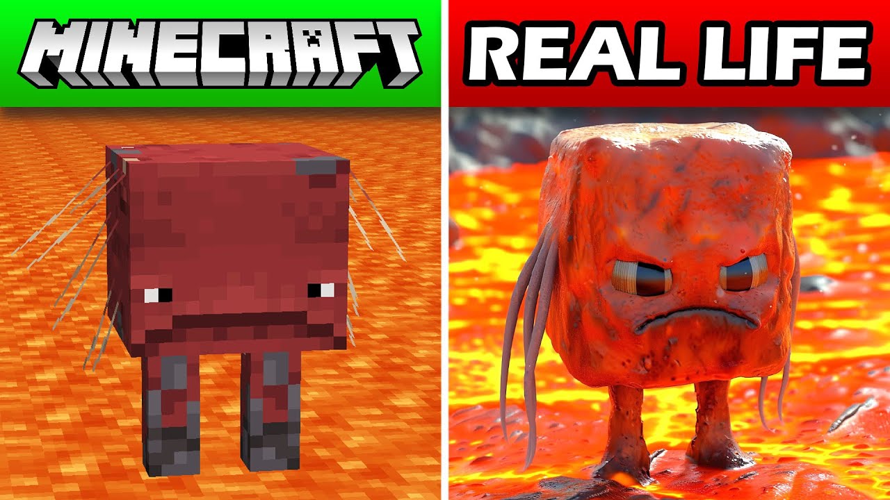 Realistic Minecraft | Real Life vs Minecraft | Realistic Slime, Water ...