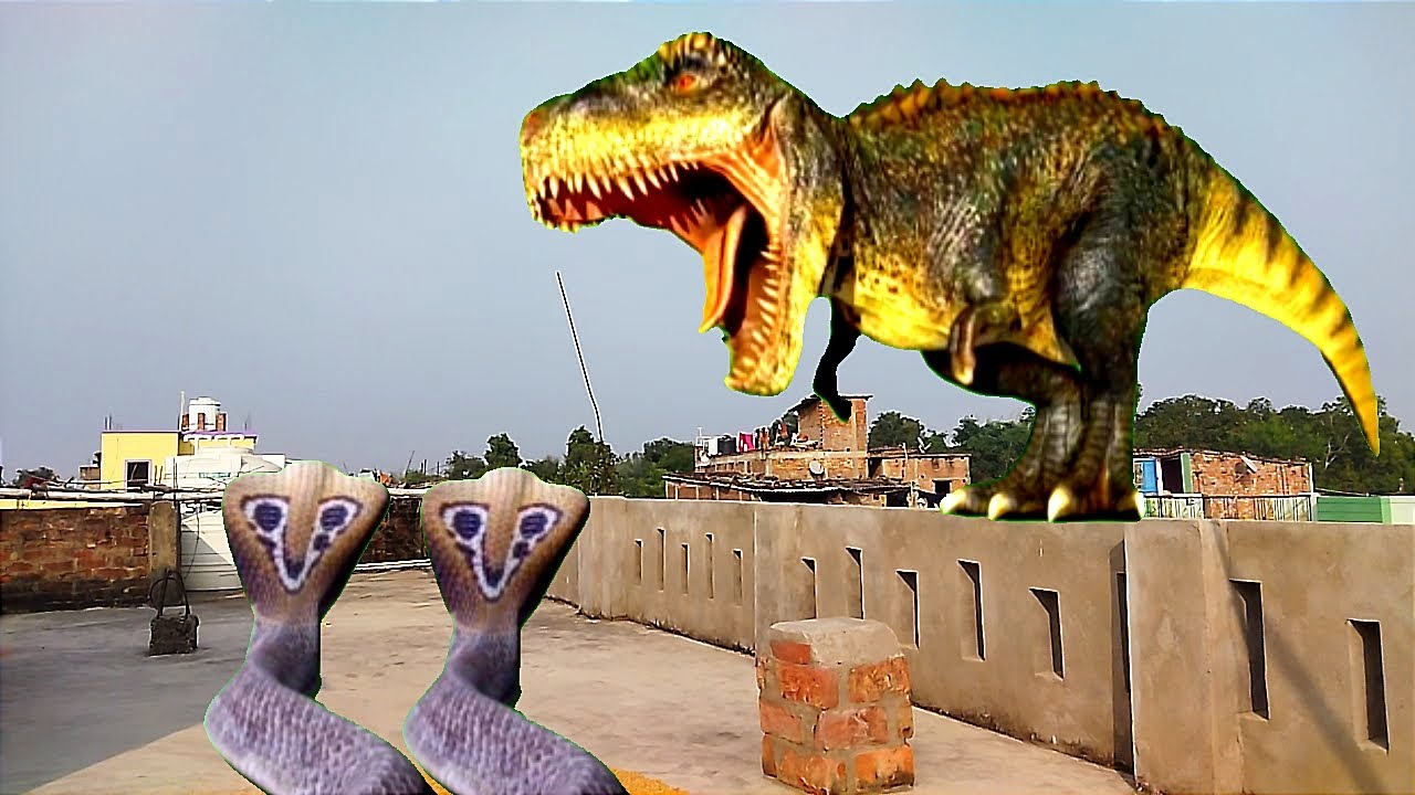 Snake and big tyrannosaurus rex 🦕🦕🐍🐍🐍🐍. #snake #dinosaur #dinosaurios # ...