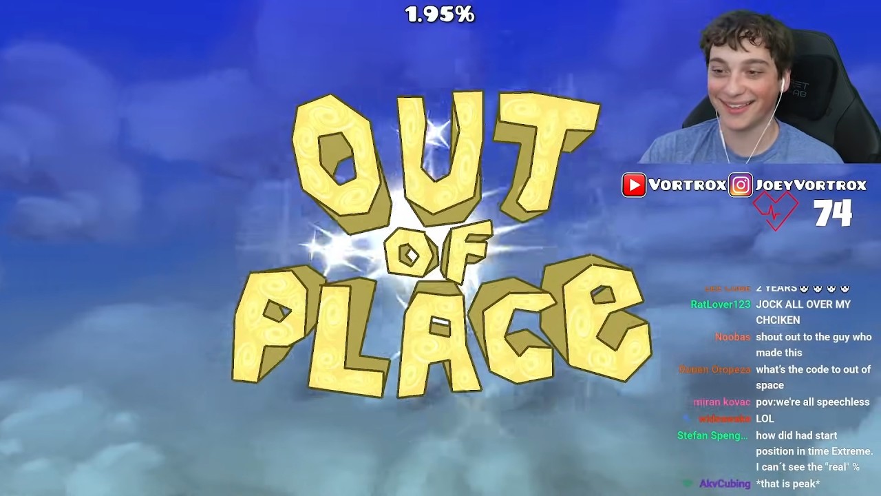 Vortrox reacts to "Out of Place" (MOST BEAUTIFUL GD LEVEL.) - YouTube