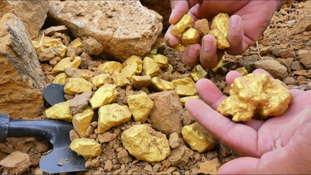 Amazing! Find Gold Nuggets at Mountain, the Treasure are expensive in ...