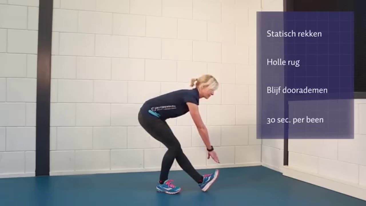 Cooling-down Rekken Hamstrings - Kruijdenberg - YouTube