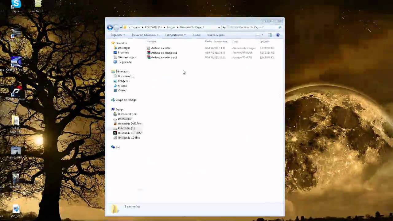 Como cortar un archivo en partes facilmente con WinRar - YouTube