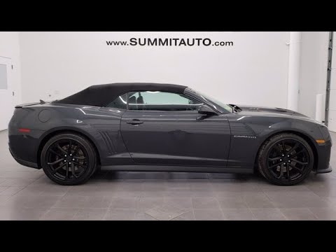 2013 CHEVROLET CAMARO ZL1 CONVERTIBLE ASHEN GRAY METALLIC WALK AROUND ...