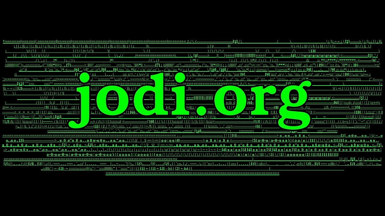 膨大なネットアートに潜入する【jodi.org】 - YouTube