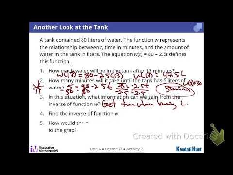Unit 4 Lesson 17 Writing Inverse Functions to Solve Problems Algebruh ...