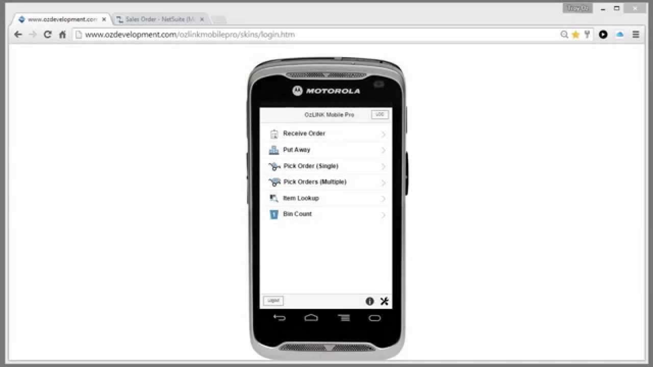 OzLINK Mobile Pro for NetSuite Pick orders, print packing list and ...