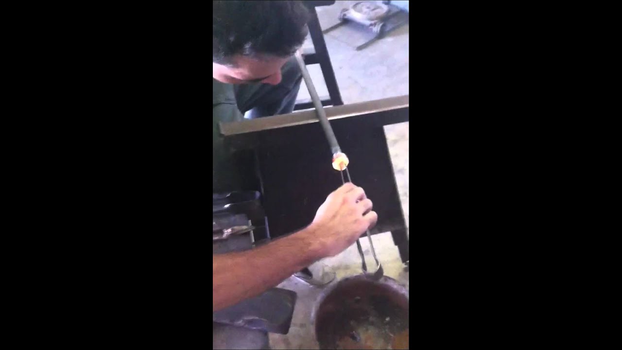 Making a soft glass pipe - YouTube