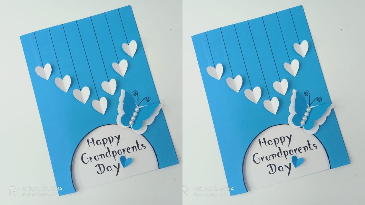 DIY Grandparents Day Card Making Idea | Easy And Beautiful Card For ...