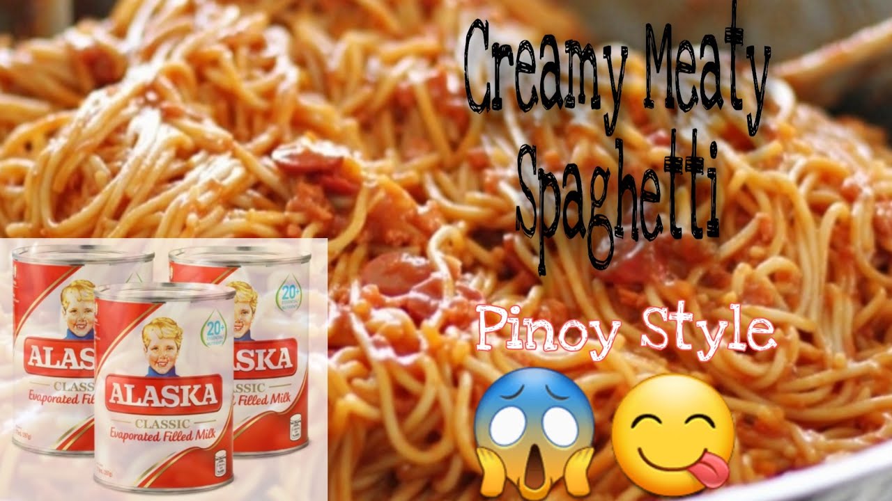 Creamy Meaty Spaghetti Pinoy Style - YouTube