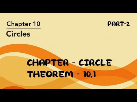 Chapter ''Circle'' Theorem - 10.1 || #education - YouTube