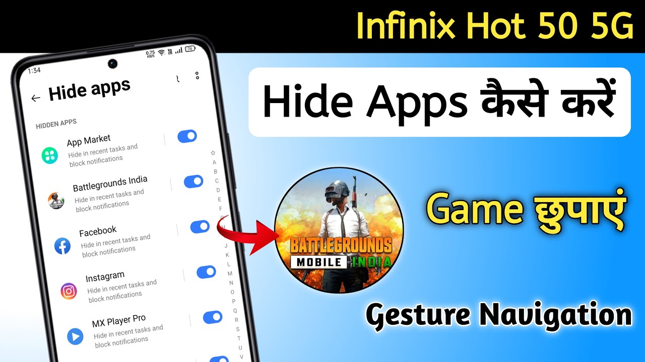 infinix hot 50 app hide setting | infinix hot 50 5g available app hide ...